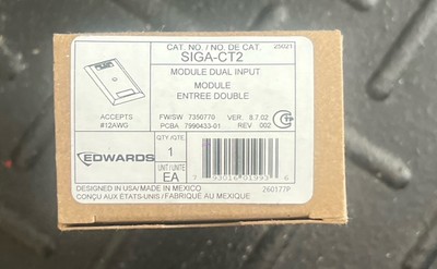 Edwards SIGA-CT2 Dual Input Module | eBay