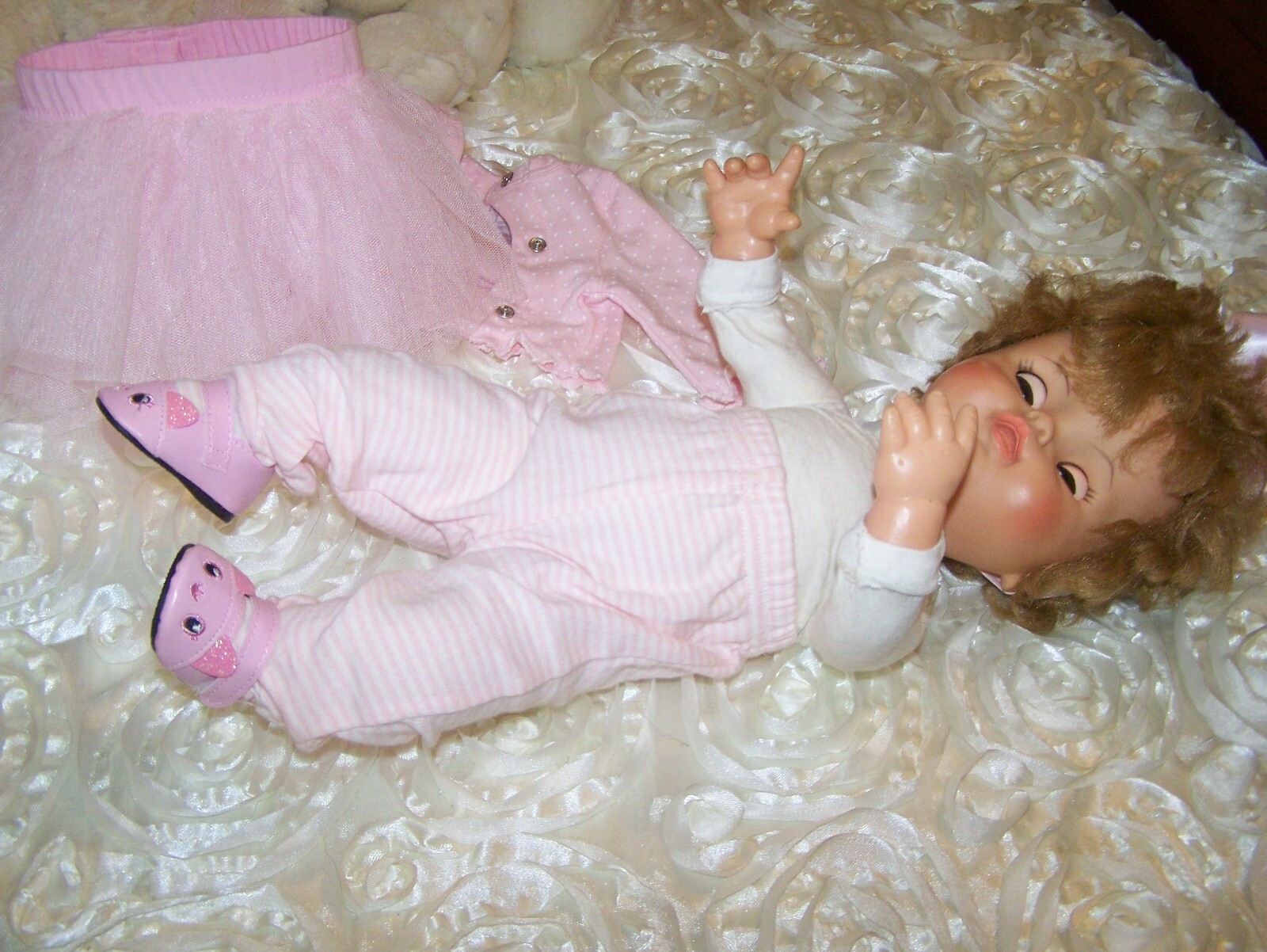 EEGEE Posy Pixie Baby Doll Posable Body 16" Side Glancing Eyes Open ...