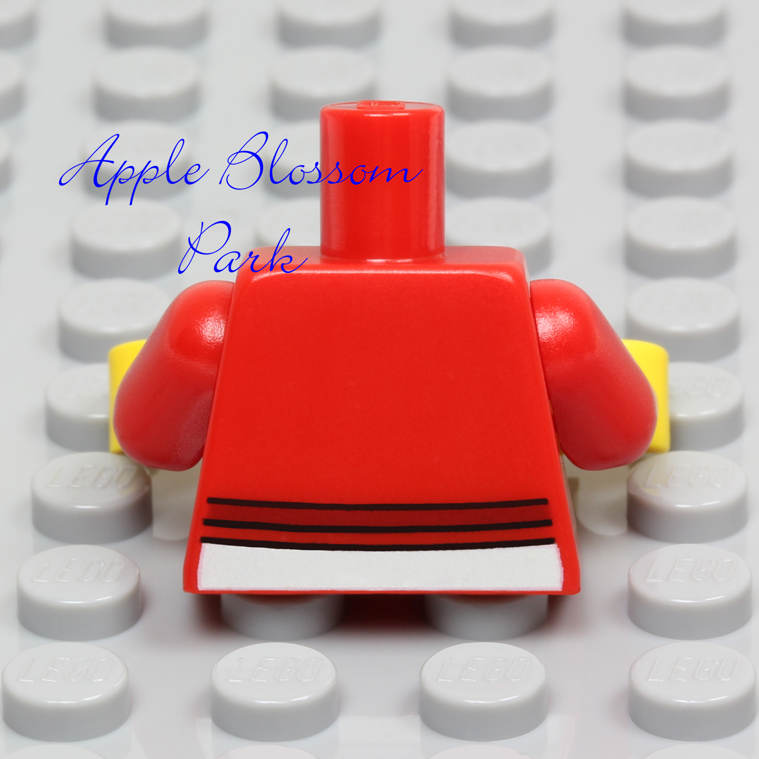 NEW Lego Female RED SHIRT MINIFIG TORSO -Girl Minifigure Dress Heart ...