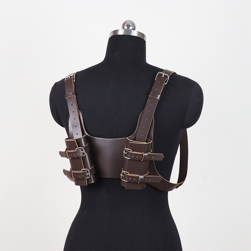 Medieval Double Sword Back Sheath Holder Scabbard Warrior Shoulder ...