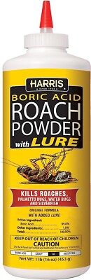 Roach and Silverfish Killer Powder with Boric & Lure, Kills Insect ...