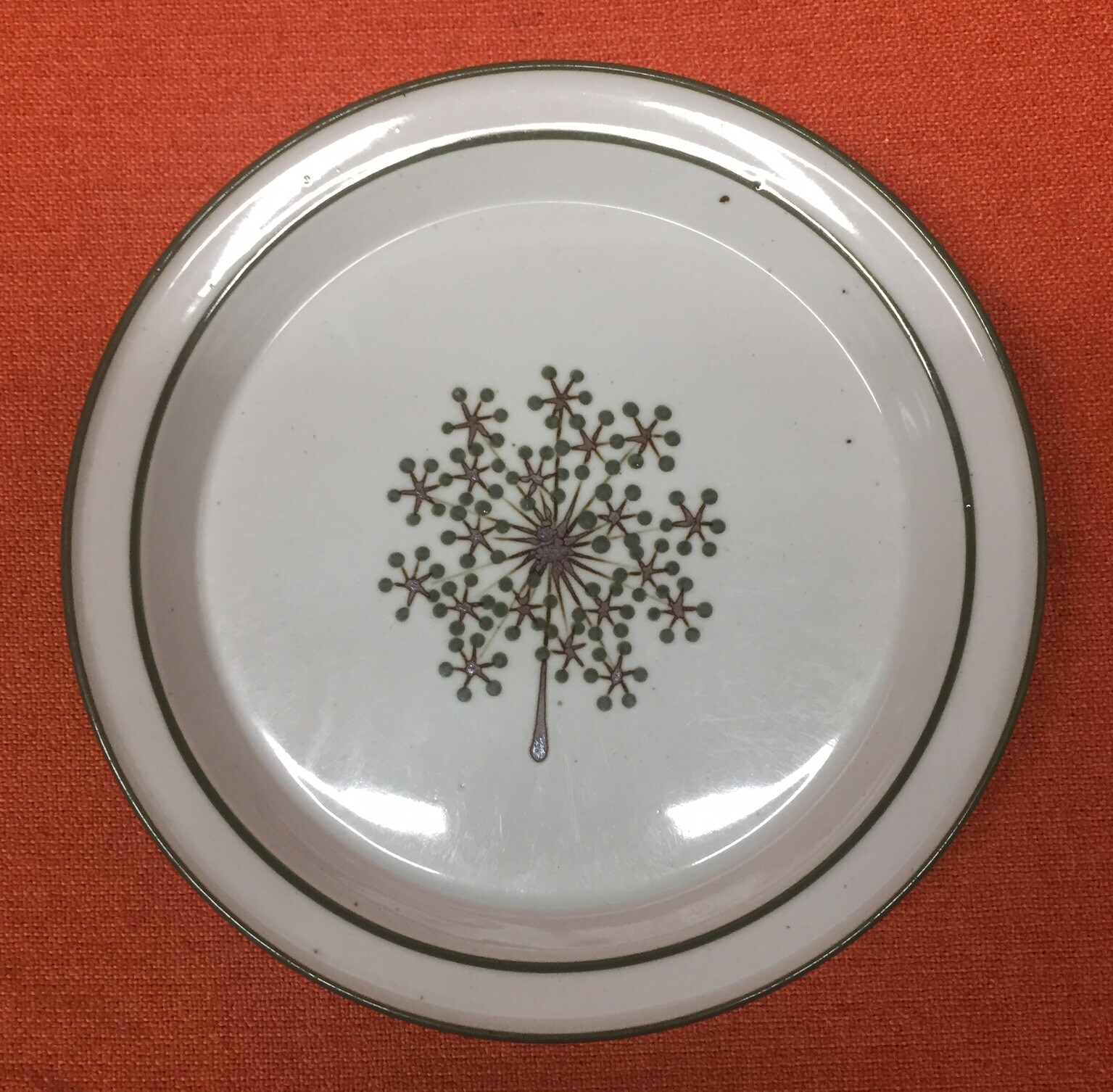 VTG Dansk Design Niels Refsgaard Vint Linden Blue/ Brown Dinner Plate ...