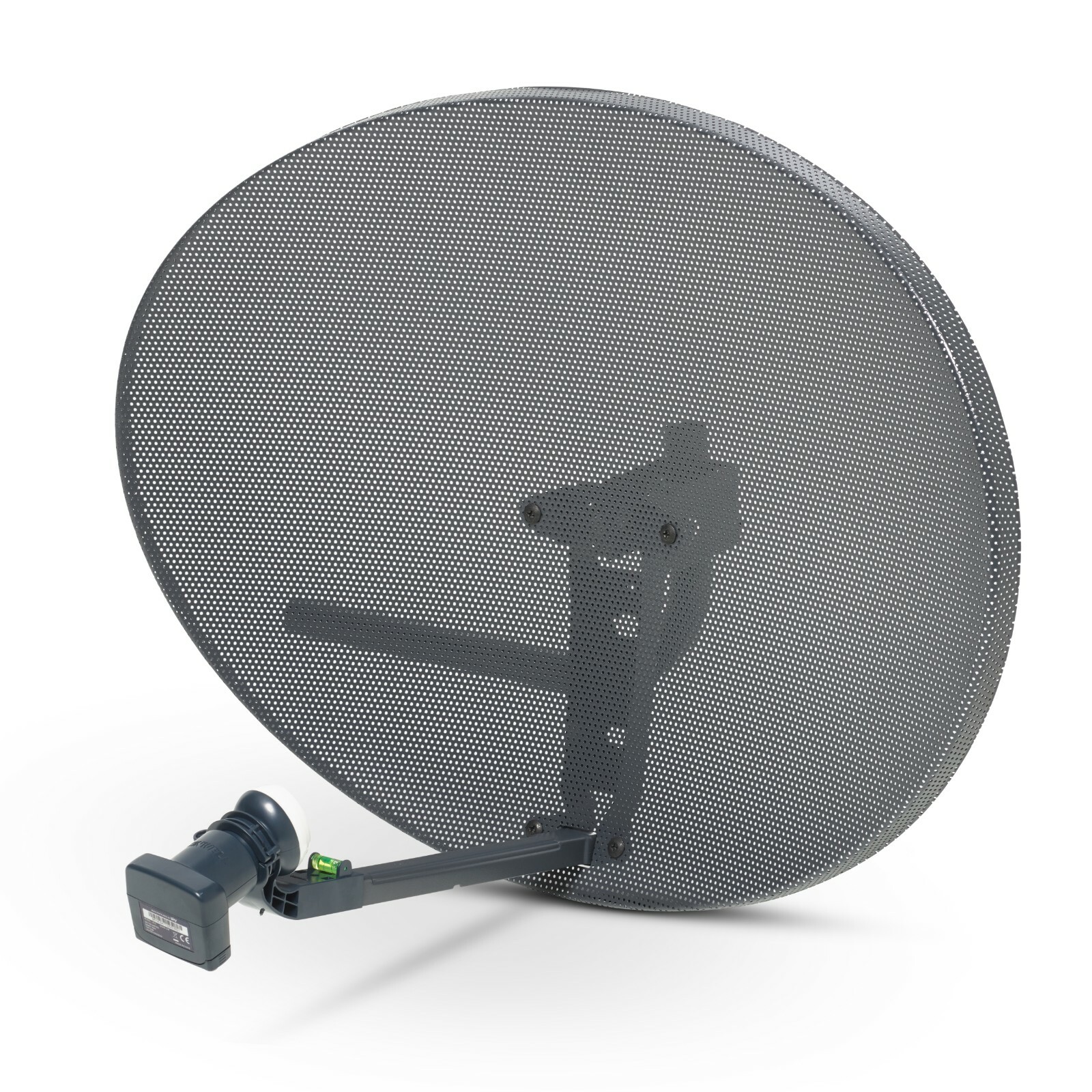 80cm Zone 2 Satellite Dish & MK4 Twin LNB For Sky Freesat HD Polesat ...