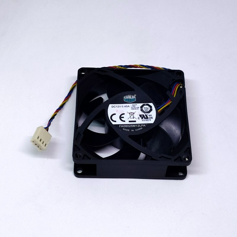 Cooler Master FA08025M12LPA 12V 0.45A 80*80*25MM 8CM 4Pin Cooling Fan ...