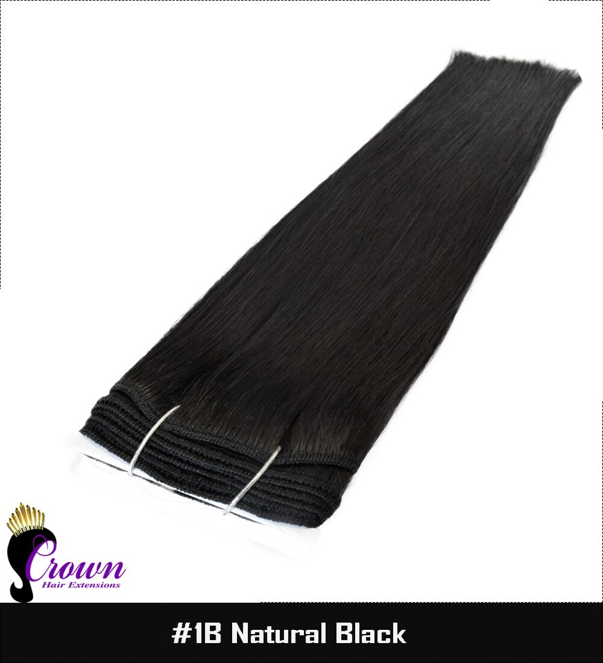 165g & 180g Full Head 100% Human Remy Hair Weaves wefts extensions ...