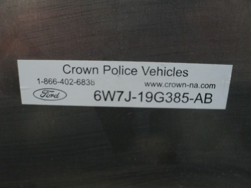Complete Ford Crown Victoria Police Trunk Aluminum Tray Organizer Full ...