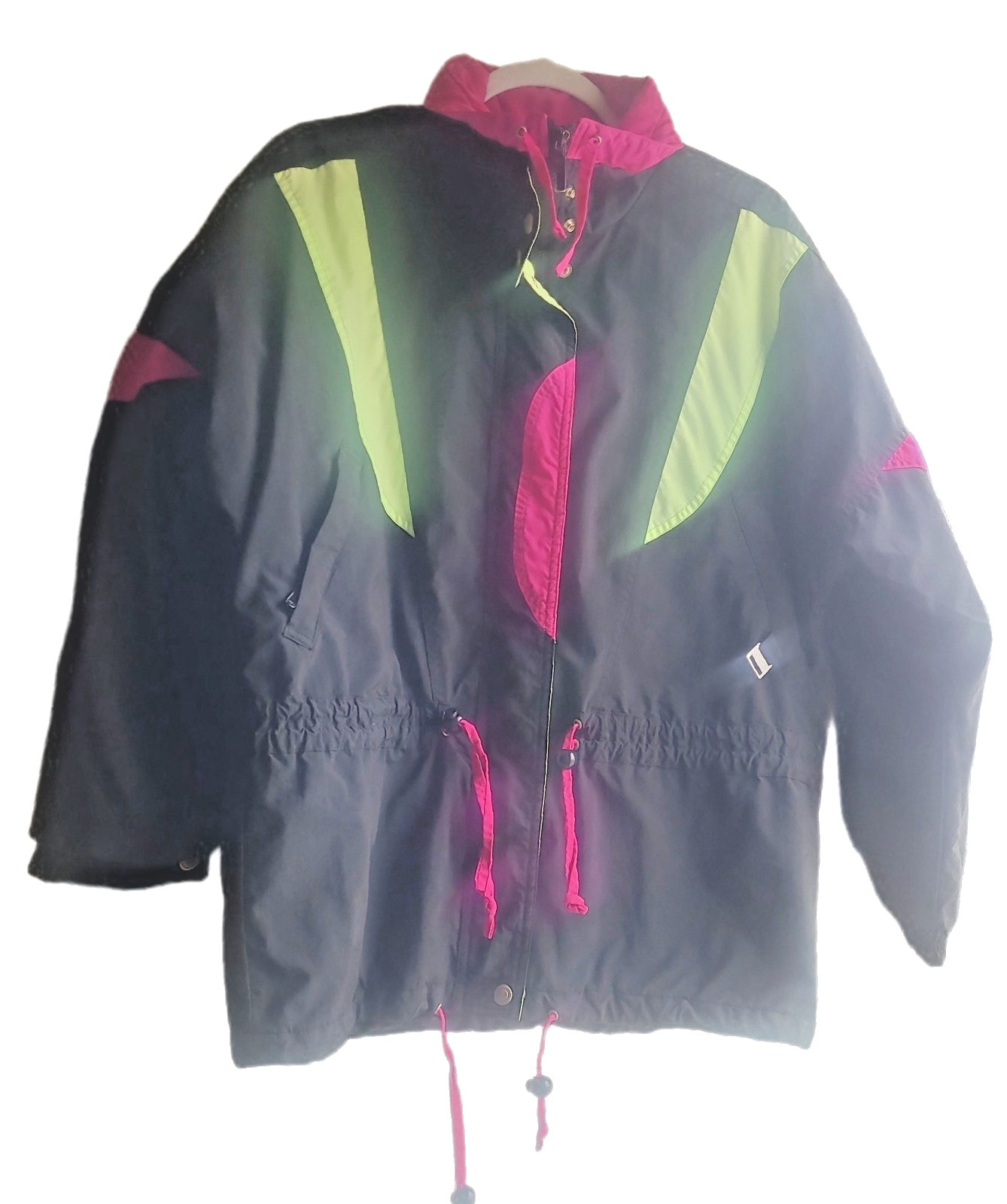 VTG/Y2K Inside Edge-Color Block Black/Pink/Neon Yellow Ski Jacket ...