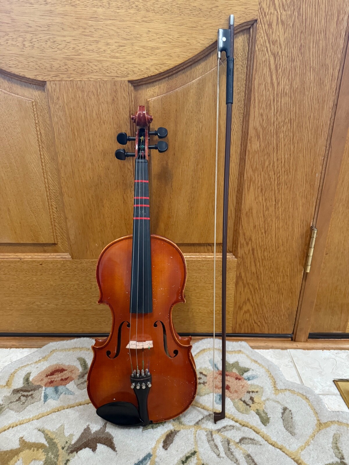 wm lewis and son model 100 4/4 acoustic violin with bow and case | eBay
