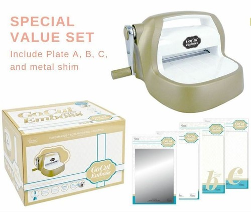 Couture Creations GoCut Die Cutting and Emboss Machine + Metal Adapter ...