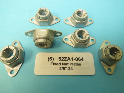3/8”-24 Heavy Duty Anchor Nut Plate High Temp Flexloc Nutplate 52ZA1 ...
