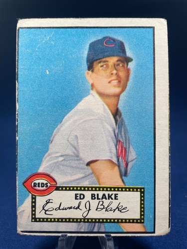 1952 Topps Baseball Card Ed Blake #144 Cincinnati Reds | eBay