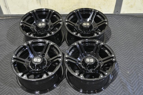 2014 Polaris Ranger XP1000 14" Viper Black ATV/UTV Aluminum Wheels (Set ...