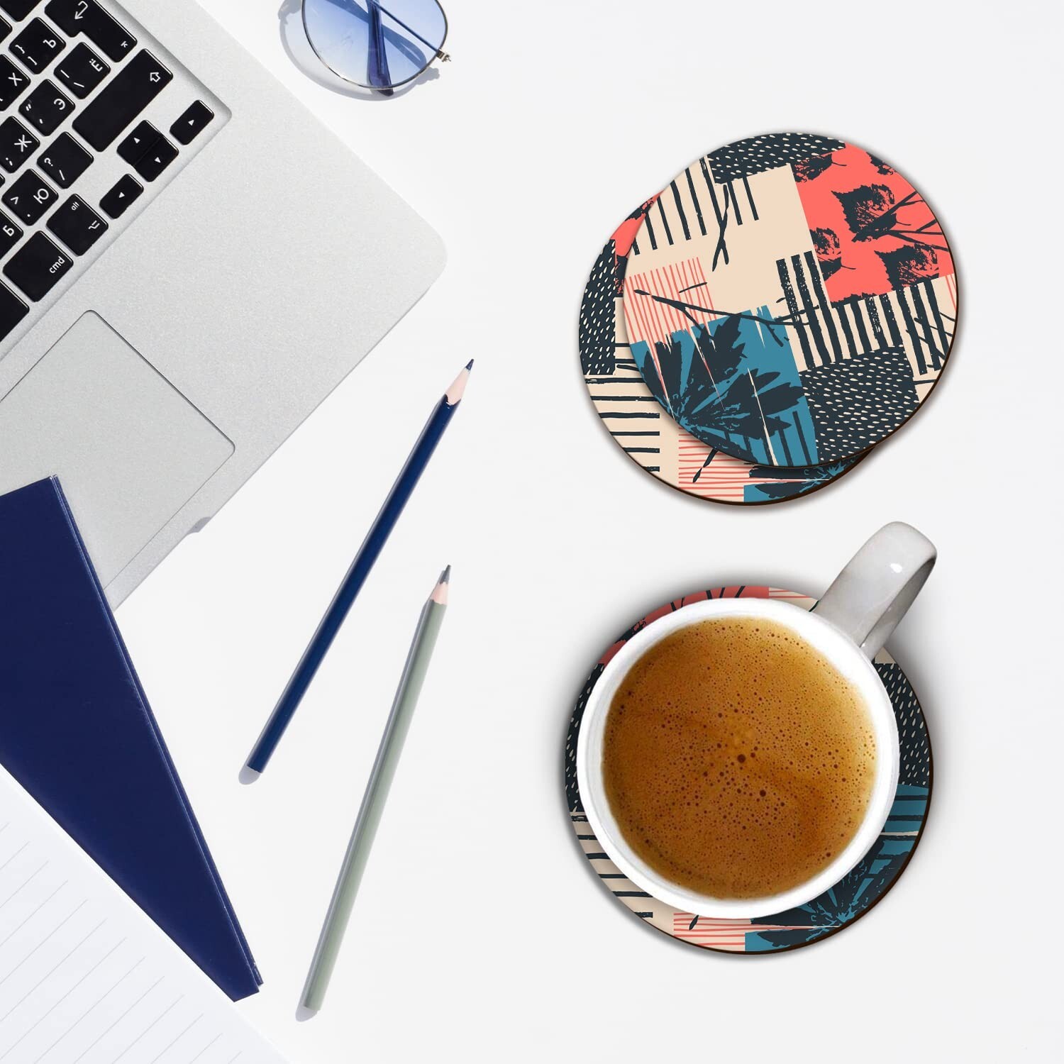 Coasters Set Premium Dining Serveware Coaster Set of 4 for Home and ...