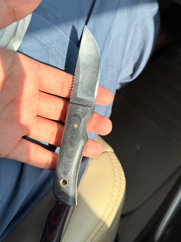 Custom Handmade D2 Tool Steel Randall Model 10 Fisherman Style Fixed ...