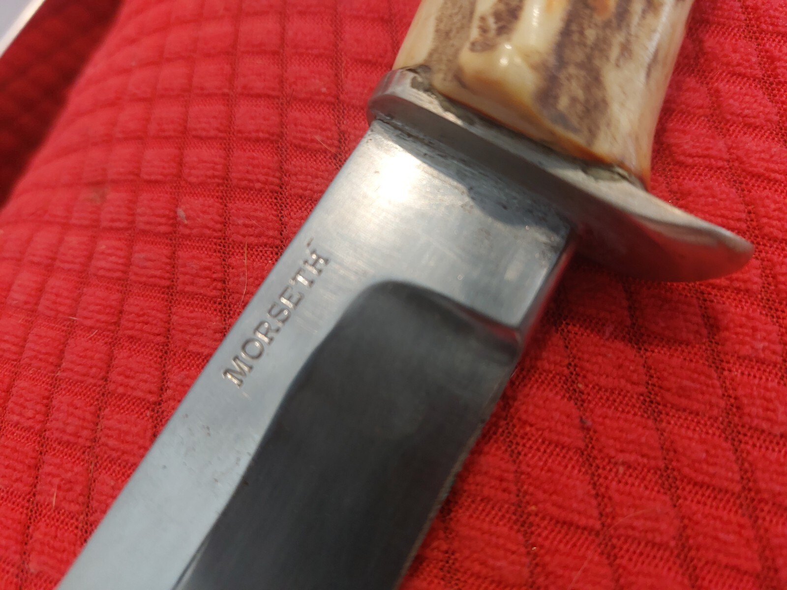 Vintage Stag Handle Morseth Knife 6 Inch Blade With Sheath | eBay