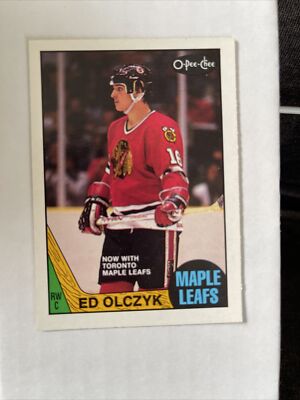 Ed Olczyk Black Hawks - Maple Leafs 1987-88 O-Pee-Chee - #104 | eBay