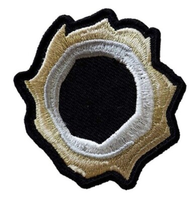 BULLET HOLE EMBROIDERED BIKER PATCH 2" X 2.2" INCH IRON OR SEW ON | eBay