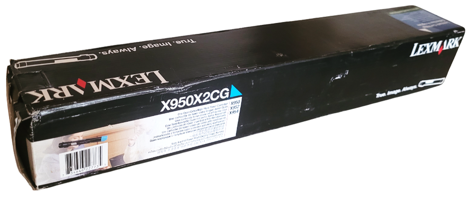 Lexmark X950X2CG Cyan Extra High Yield Toner Cartridge Weight: 1lb:3 ...