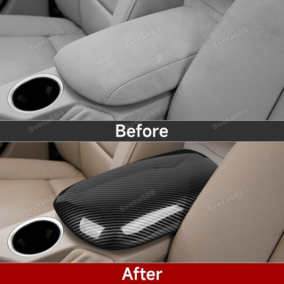 For BMW X1 E84 2009-2015 ABS Carbon Fiber Texture Center Console ...