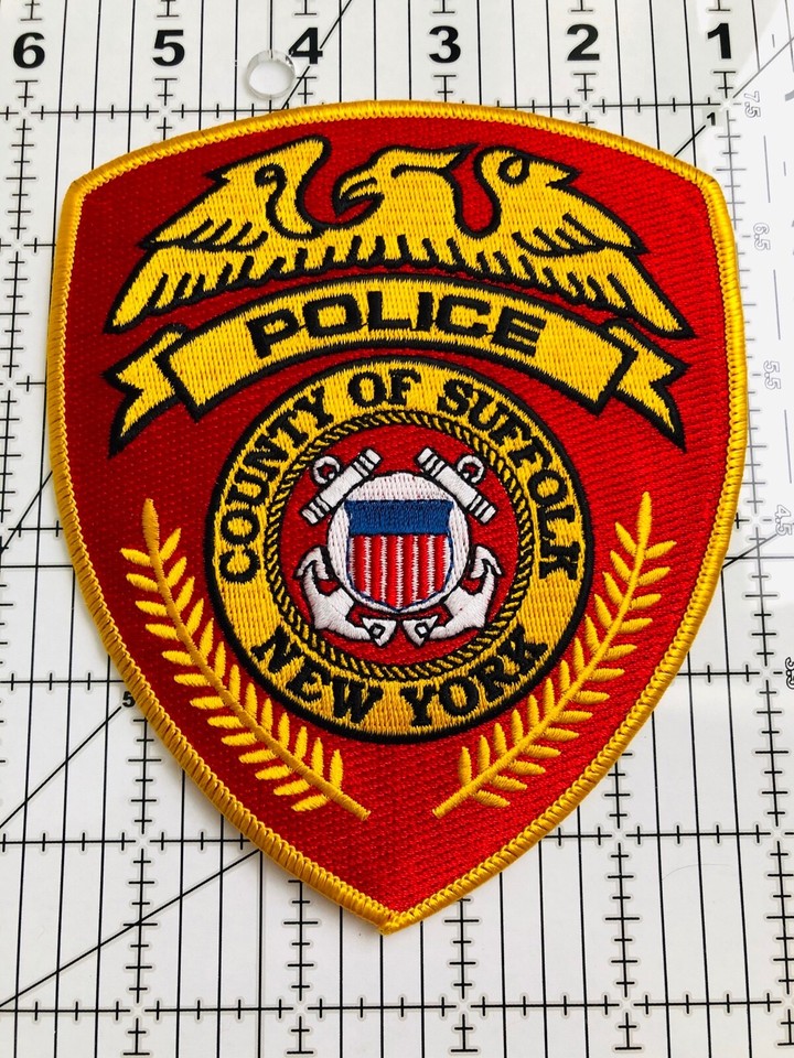 New York Suffolk County Police Dept Iron on/sew on Patch 5.5" x 4.75 ...