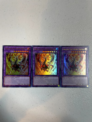 yugioh lubellion the searing dragon ultra rare 3x sdaz-en042 playset ...