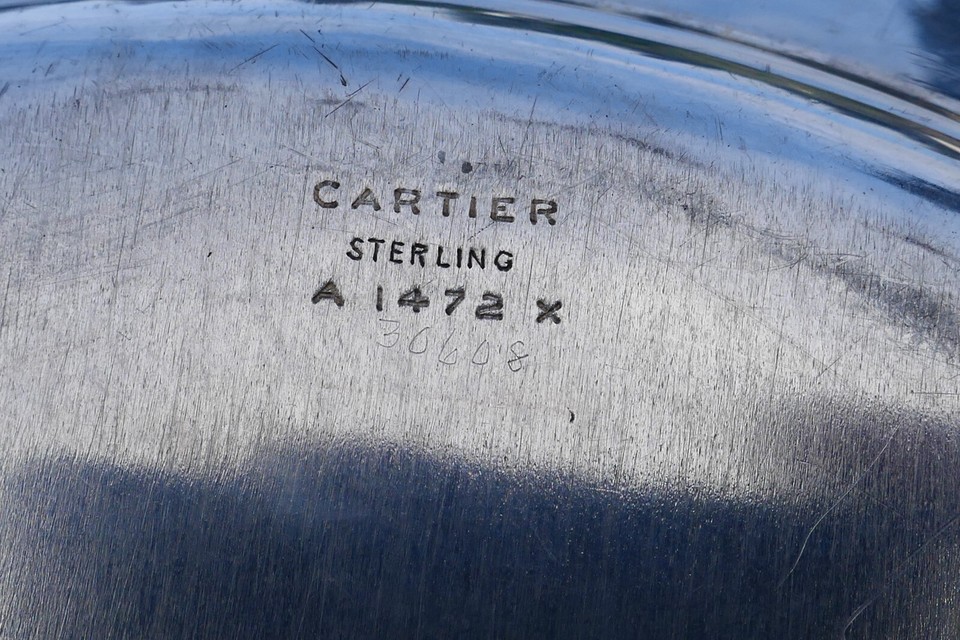Vintage Cartier Sterling Silver Tray / Platter - Model Number A 1472 | eBay