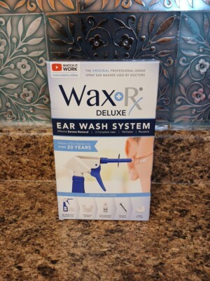 Wax + Rx Deluxe Ear Wash System Ear Wax Removal 3 Complete Uses NEW Exp ...