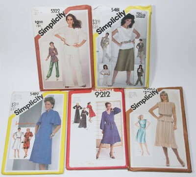 Simplicity Miss Size 18-20 5322 5481 9212 9960 Pants Top Skirt Dress U ...