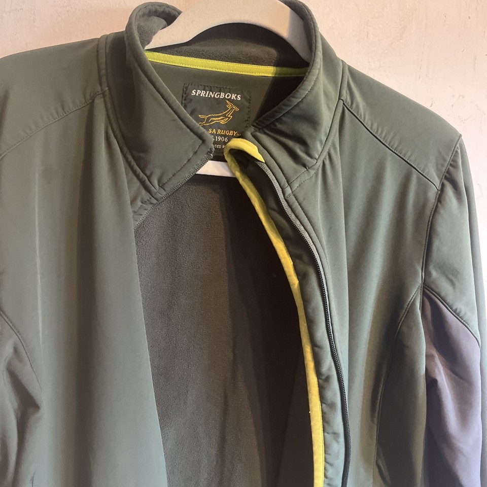 Vtg 90s SA Rugby Springbok Jacket Fleece South Africa Rugby World Cup ...