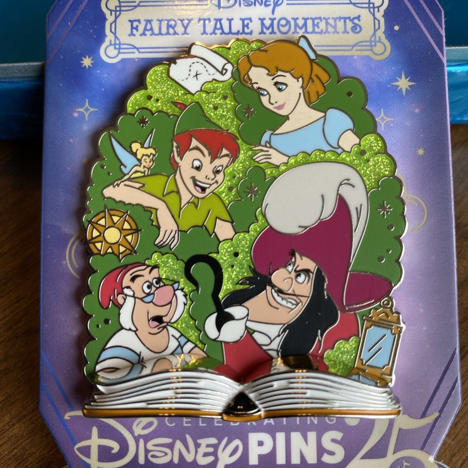 Disney 2025 Fairy Tale Moments Peter Pan Hook Wendy Smee Tink LE Pin ...