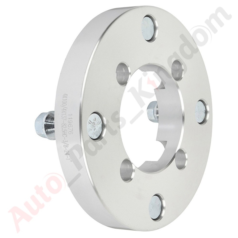 2) 1" Wheel Adapters 4x100 to 4x137 For Bombardier Arctic Cat ATV w/ 3/ ...