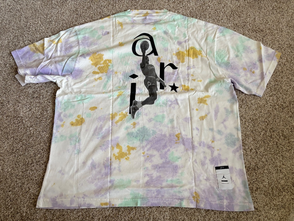 NWT NIKE Air Jordan Tie Dye Cotton T Shirt Top M | eBay