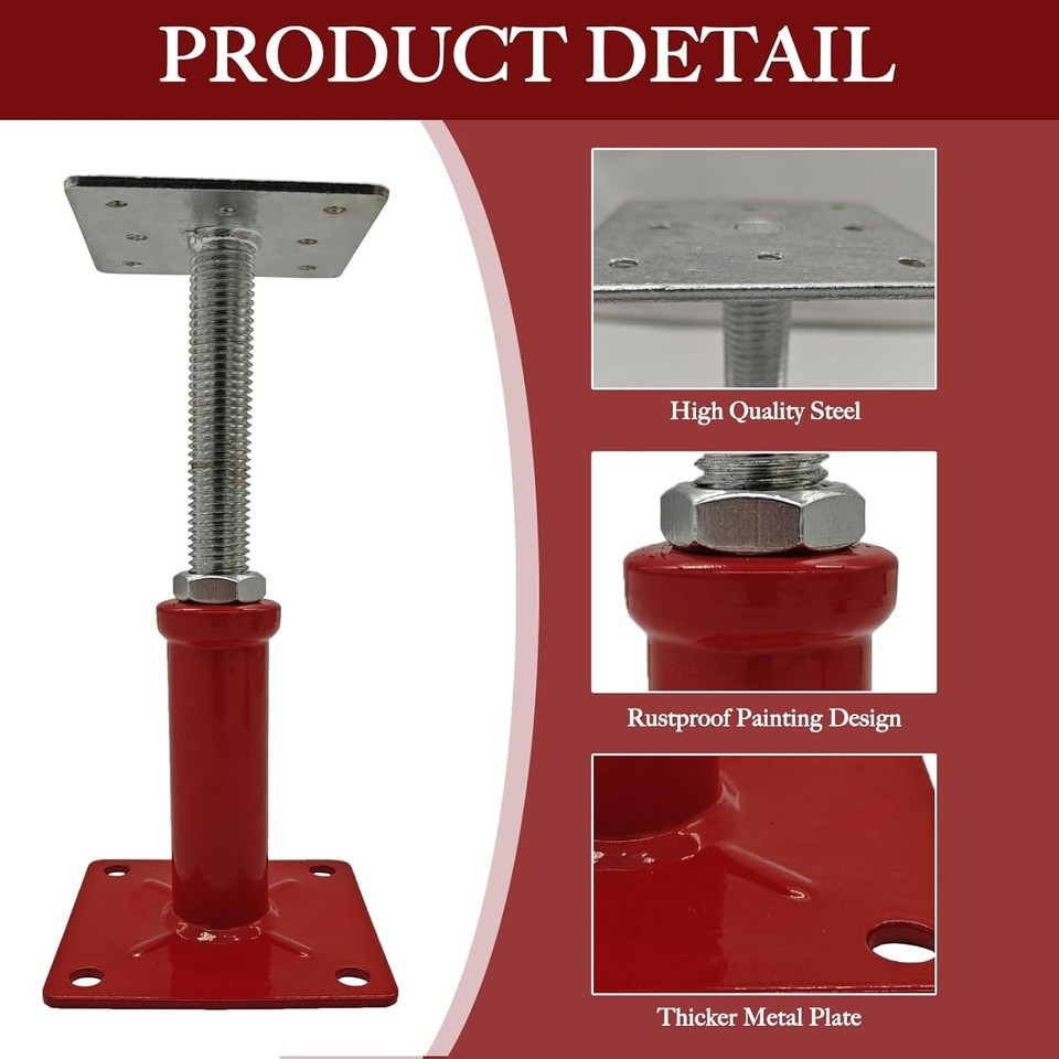 4 Pack House Floor Jack,Hand Jacks for Lifting and Leveling,5" - 8.5 ...