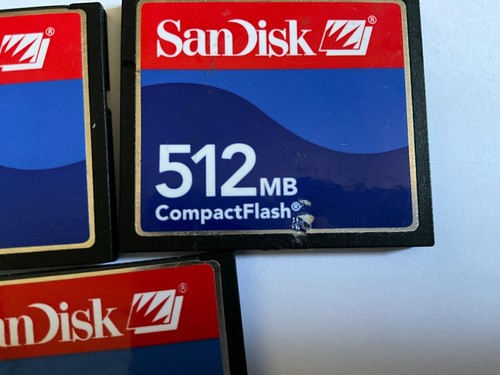 Lot of 3pcs 512mb SANDISK Compactflash CF I memory card CF Router ...