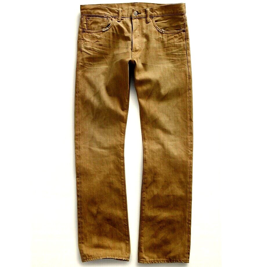 POLO RALPH LAUREN DOUBLE RL RRL BROWN SLIM BOOTCUT JAPANESE POLO RALPH LAUREN DOUBLE RL RRL BROWN SLIM BOOTCUT JAPANESE
