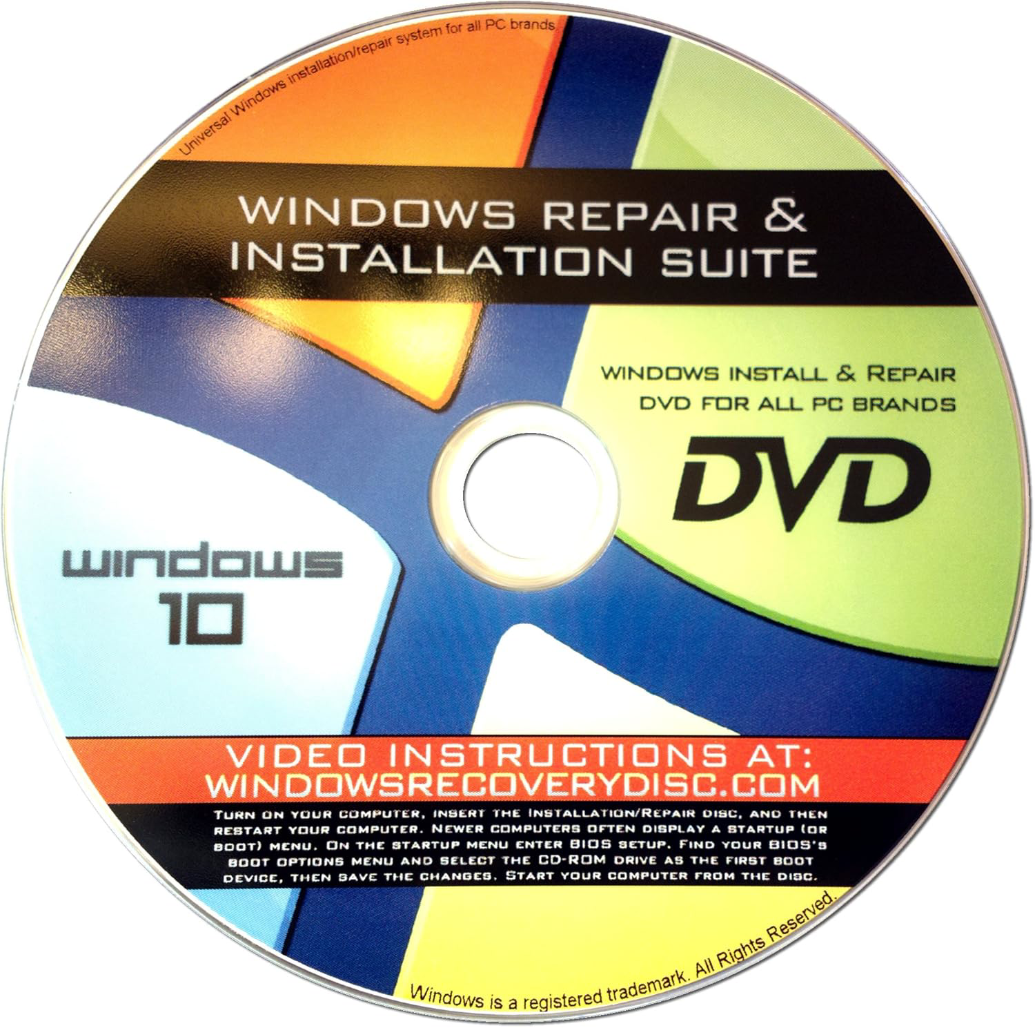 Win 10 Recovery Repair & Reinstall Disc 32/64 Bit Compatible | eBay