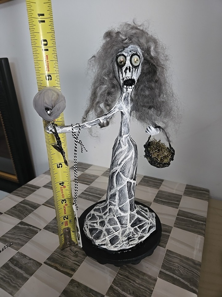 OOAK Creepy Oddity Art Doll Clay Spooky Skeleton Ghoul Ghost Zombie ...