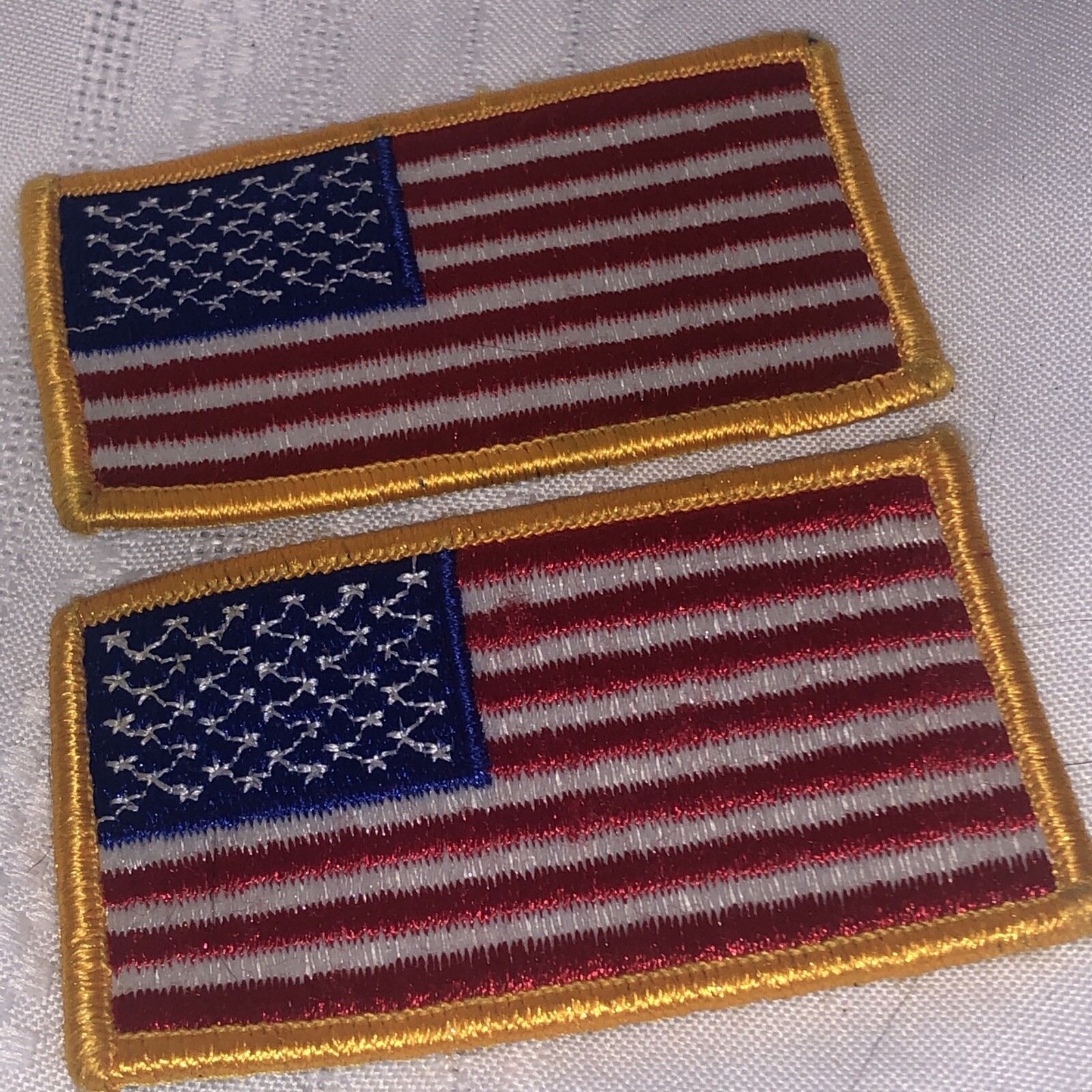2 US Flag Tactical Patch American Hook & Loop Army Military Uniform ...