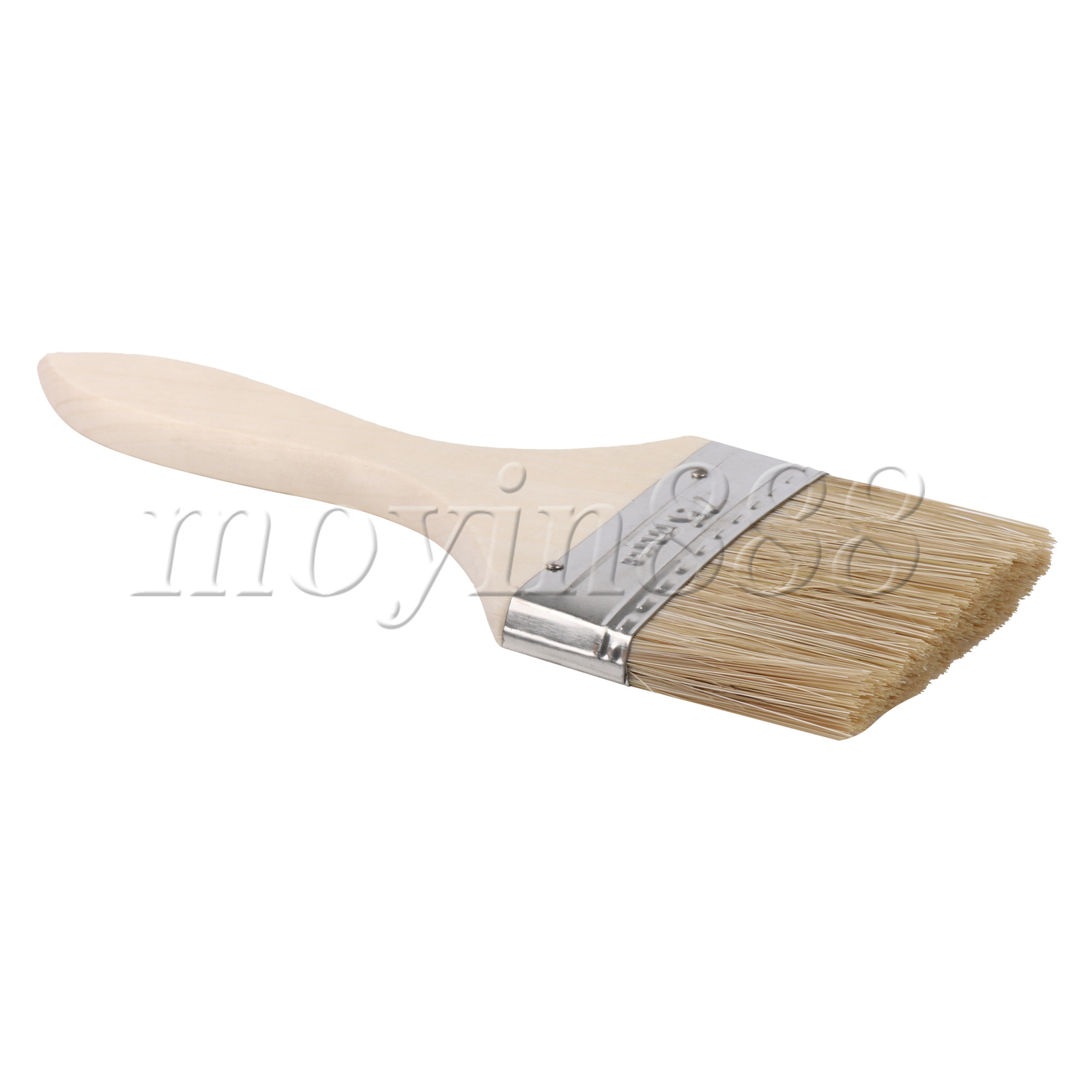 Thin Natural Wooden Paint Brush 3 Inch with Microfiber Cloth 8" x 8 ...