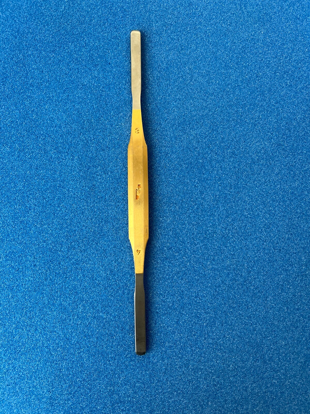 Karl Storz P-1000-4 Gold Double Ended Rasp #3, #4, 8-1/2" GERMANY ENT ...