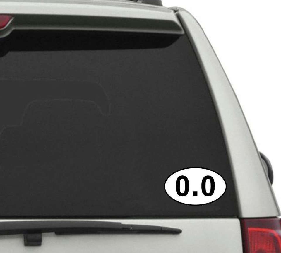 6 PACK 0.0 Oval Decal I DONT RUN Marathon Running Vinyl Car truck ...