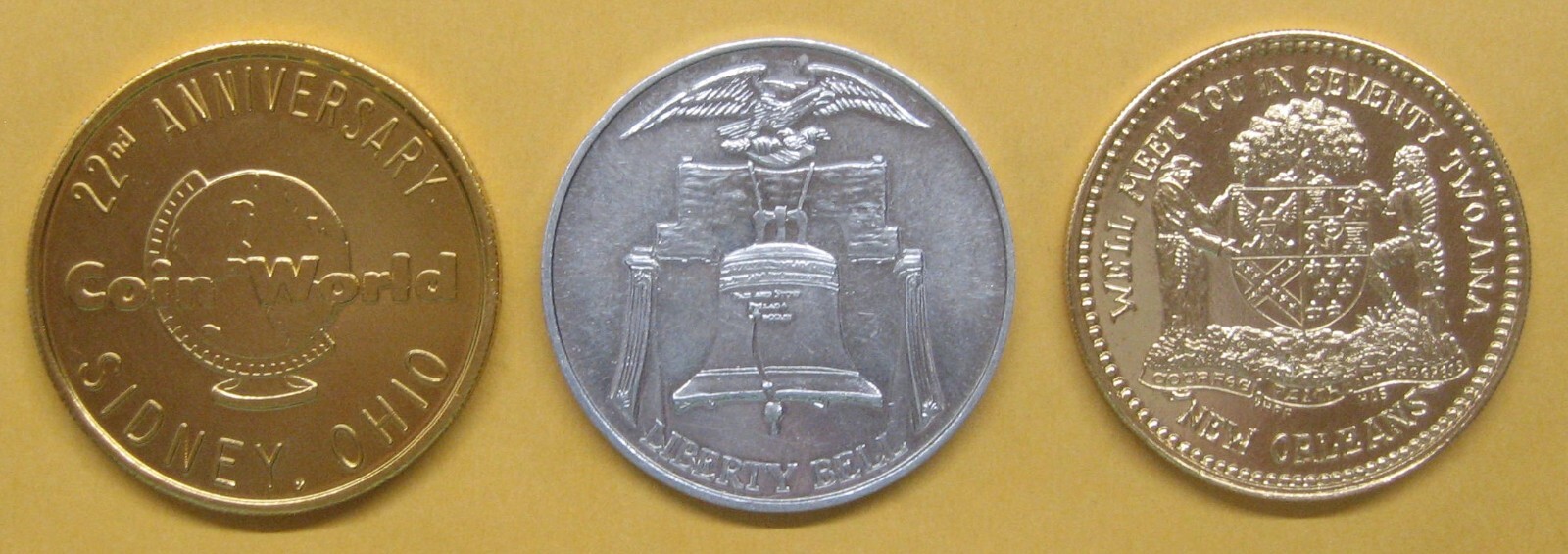 Lot of 3 Vintage Tokens Take a Look | eBay