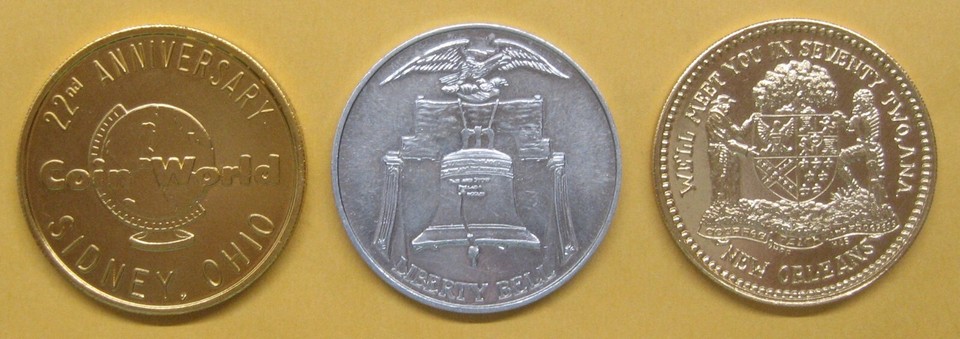 Lot of 3 Vintage Tokens Take a Look | eBay