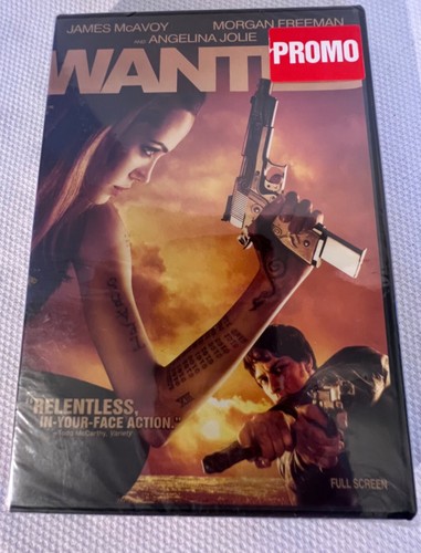 Wanted DVD 2008 Full Screen Promo Sticker New Sealed 25195017381| eBay