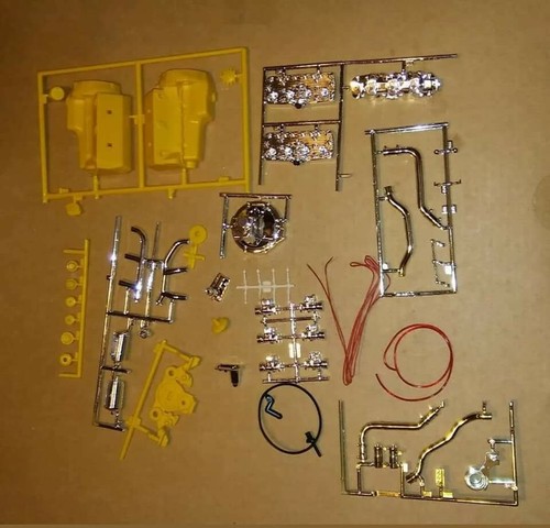Ford flathead Engine 1/8 lindberg revell Monogram 32 hot rat street rod ...