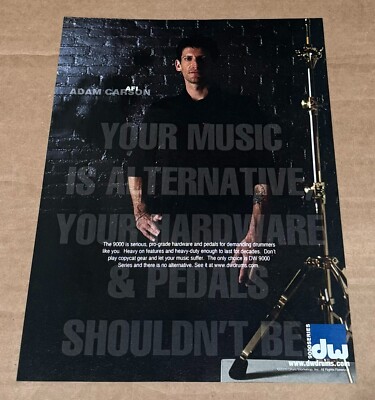 ADAM CARSON of AFI - DW DRUMS - 2010 Print Advertisement | eBay