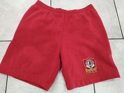 Vtg USA Made 90s Nutmeg Washington Redskins Cotton Shorts Red Sz L ...