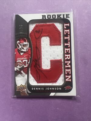 2013 Upper Deck Rookie Lettermen Dennis Johnson Auto # /50 Razorbacks ...