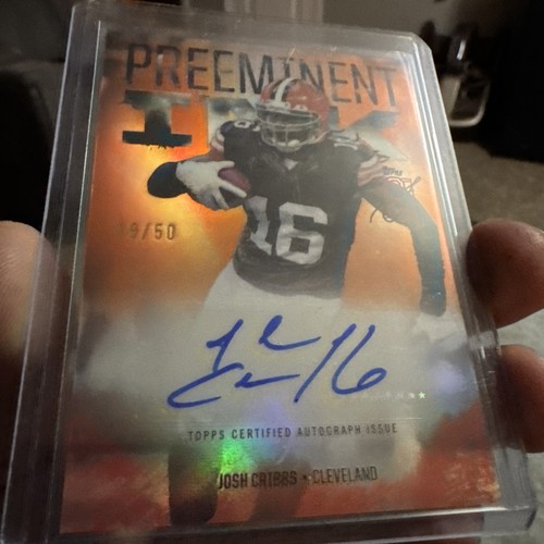 2025 Topps Football Preeminent Ink Josh Cribbs Auto /50 | eBay