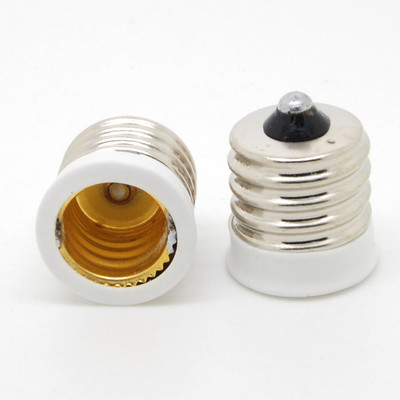 E17 Intermediate To E12 Candelabra Base Light Bulb Socket Adapter ...